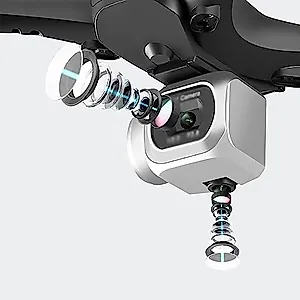 Drone with 4K Camera for Adults HD FPV Live Video, Altitude Hold, Headless Mode, 3D Flip, Trajectory Flight RC Quadcopter High Pressure Suspension