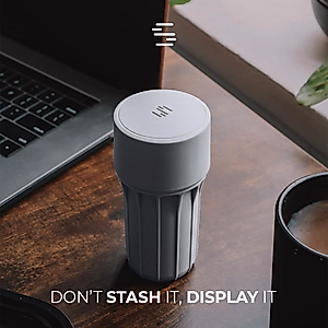 Staze Preserve Vacuum Sealed Storage Jars (148ml) | Patented Smell Proof Containers | Herb Storage & Food Storage Container with UltraViolet Protection -(CLOUD)