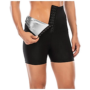 Bblulu Sauna Shaper Pants Shorts Legging for Women Weight Loss High Waist Sweat Pants Hot Slimming Workout Panst