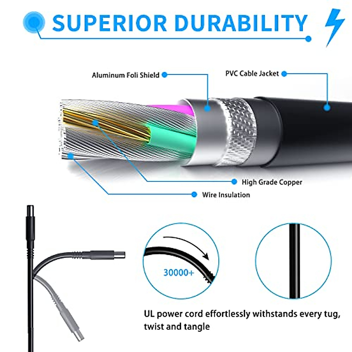 VHBW Replacement for Dell 240W Power Supply, Laptop Charger Compatible with Dell Alienware 13 15 17 M17 M15 X51 M17X M18X, Dell G3 G5 G7 G15, Precision 7710 7730 7520 M6800 M6700, PA-9E AC Adapter