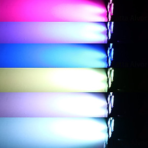 Latta Alvor Stage Par Lights DJ Disco KTV LED Mini DJ Wash Light with Remote Sound Activated Par Light for Wedding Christmas Bar Birthday Party Stage Show