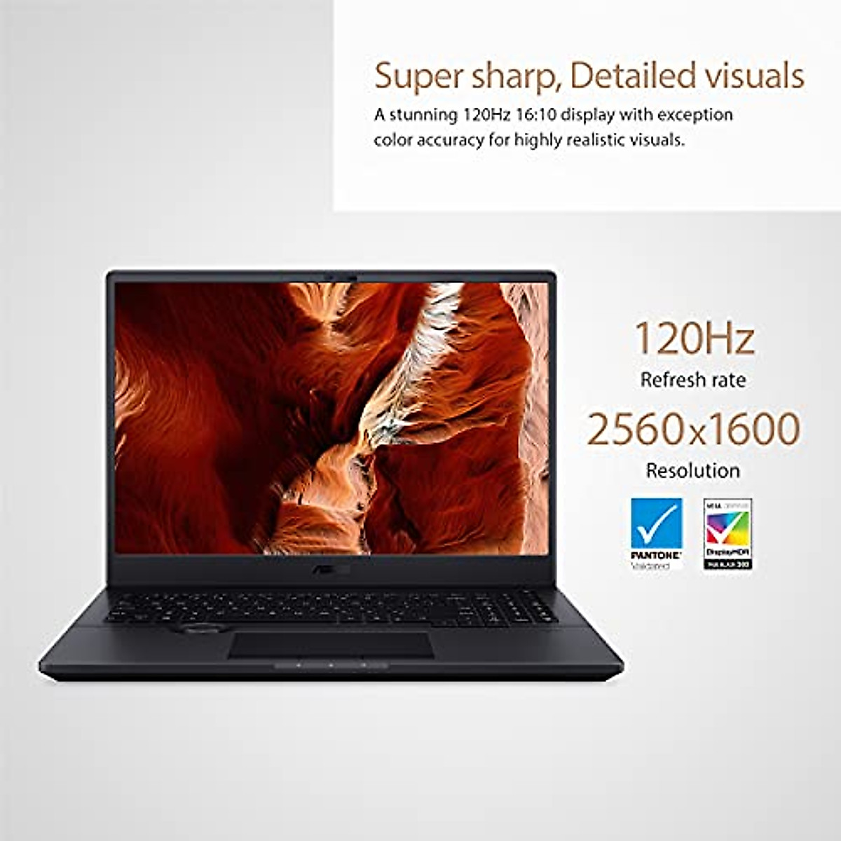 ASUS ProArt StudioBook 16 Laptop, 16” 2560x1600 120Hz Display, AMD Ryzen 7, 32GB DDR4, 1TB PCIe SSD, Nvidia Geforce RTX 3060, Windows 11 Home, H5600QM-AH78, Star Black
