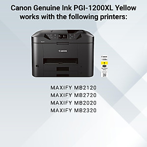 Canon PGI-1200XL Yellow Ink Tank Compatible to Printer MB2120, MB2720, B2020, MB2320
