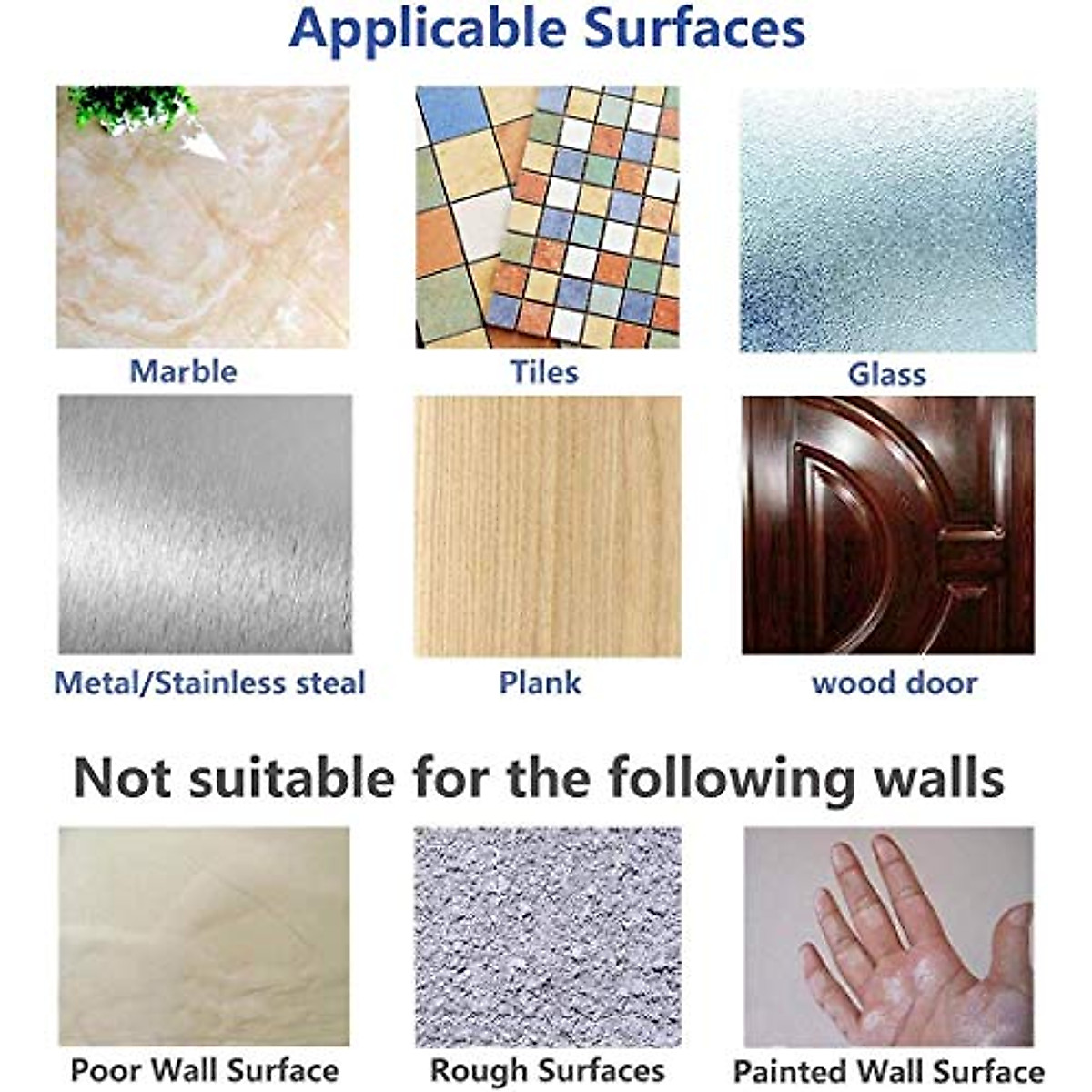 Fealkira Adhesive Wall Hooks 13.2lb(Max) Utility Stainless Steel Hook for Towel Bathrobe Coats,Bathroom Kitchen Waterproof and Oilproof Nail Free Transparent Heavy Duty Hook & Ceiling Hanger(10pcs)