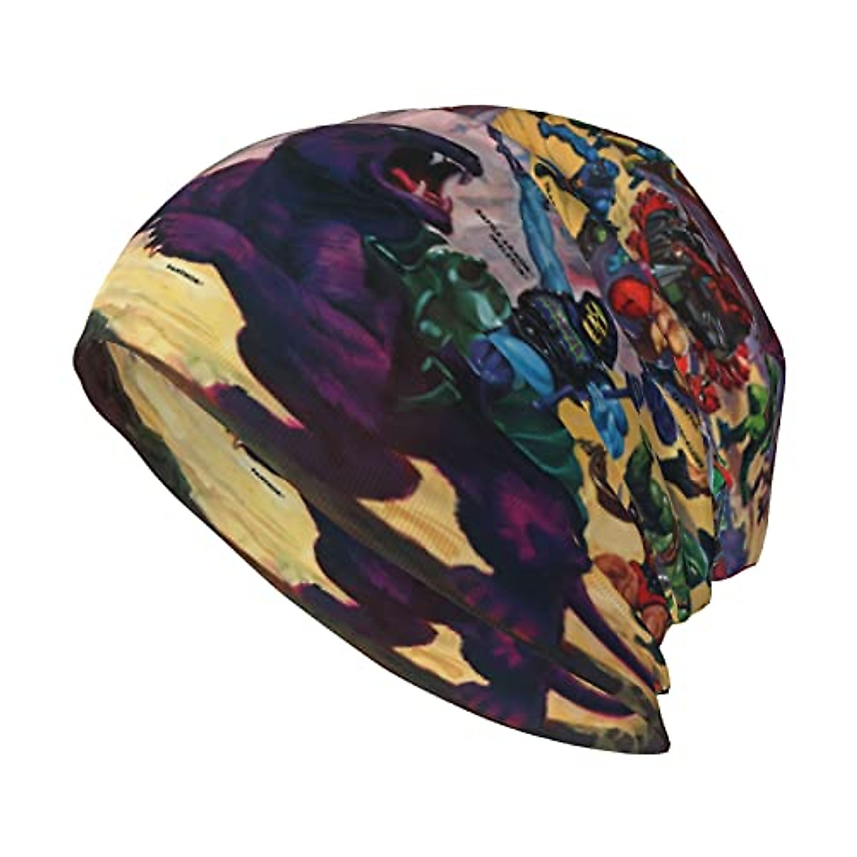 Pobecan He-Man and The Masters Anime of The Universe Anime Knit Hat Beanie Cap Fashion Knitted Hat for for Men Women Teenager Black