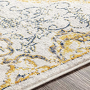 Artistic Weavers Lohena Vintage Medallion Area Rug,5'3" x 7'1",Yellow