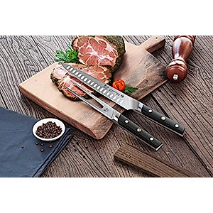 Cangshan TC Series 1020502 Swedish 14C28N Steel Forged 2-Piece Carving Set