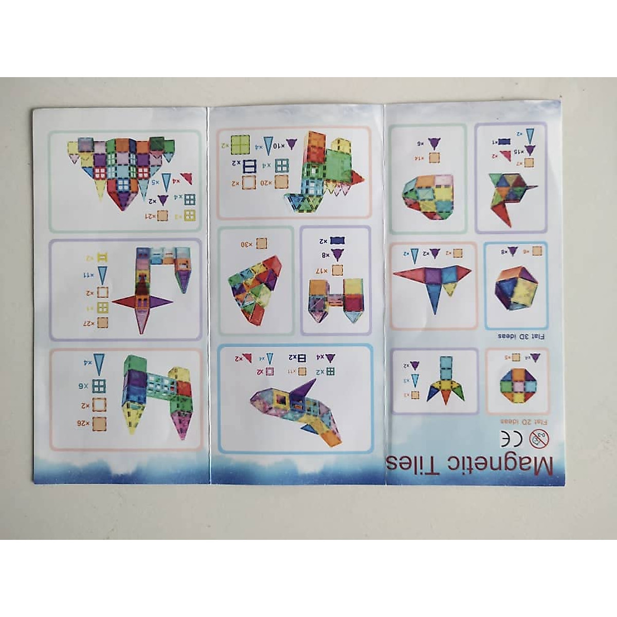 AAA777USA Magnetic 3D Building Block Tiles Learning and Educational Stem Toys for Kids, Toddlers Boys & Girls, Develops Creativity and Motor Skills – 102 Pcs Set