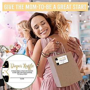 25 Baby Shower Diaper Raffle Tickets For Baby Shower Games To Play - Black Baby Shower Games Gender Neutral, Diaper Raffle Cards, Baby Raffle Tickets, Baby Shower Invitation Inserts, Baby Shower Ideas