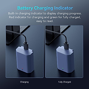 SMALLRIG NP-FZ100 2400mAh Camera Replacement Battery for Sony A7R V, A7 IV, A7S III, USB-C 2.5H Fast Charging Camera Battery for A7R IV, A7R III, A7 III, A7C, A7C II, A6600, A6700, FX3, ZV-E1-4265B