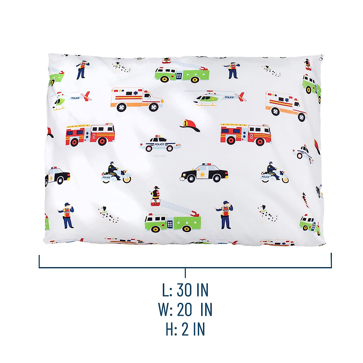 Wildkin Kids Microfiber Pillow Case for Boys and Girls, Soft Breathable Microfiber Fabric, Measures 20 x 30 Inches, Fits a Standard Size Pillow (Heroes)