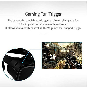 BOBOVR Z6 Virtual Reality Headset, 110°FOV Foldable Headphone IMAX VR Headset for 4.7-6.2 inch Full Screen Smartphone iOS/Android with Game Controller