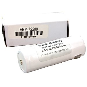Exell Battery EBM-72200 Battery Compatible with MEDIC LUX,VISTA 200 HANDLE,Powertron N1027,N1049, Alpha Source AS10097,N36751, Cardinal CJB-191,Chloride MEDIC LUX, MED-72200, Diversified N N36751