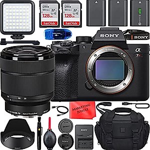 Sony a7R IVA Mirrorless Camera with FE 28-70mm Lens Bundle + Accessories (256Gb High Speed Memory, 3 Batteries, LED Light, Gadget Bag and More) ILCE7RM4A/B