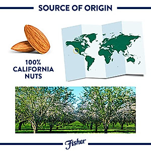 Fisher Chef's Naturals Unsalted Sliced Almonds 24oz (Pack of 1), Raw Nuts Perfect for Cooking, Baking & Snacking, Vegan Protein, Keto Snack, Gluten Free