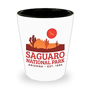 Saguaro National Park Shot Glass Arizona Cactus Souvenir
