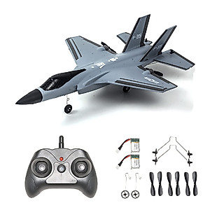 RC Airplane, 2.4Ghz 2 Channel Remote Control Plane Ready to Fly,RC Aircraft Built in 6-Axis Gyro,Easy Fly RC Plane for Kids Boys Beginner(Two Batteries)
