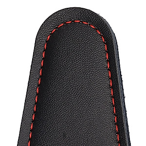 VBESTLIFE Archery Bow Limb Tip Protector, 1 Pair Bow Tip Protector Leather Bow Tip Guard for Outdoor Hunting Recurve Bow (Black)