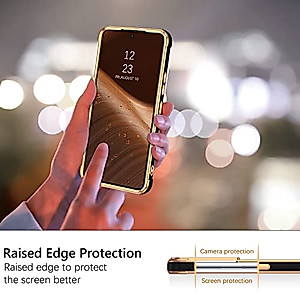 GUAGUA Compatible with Samsung Galaxy S21 FE 5G Case 6.4 Inch Slim Soft TPU Cover with Cute Heart Pattern for Women Girls Men Electroplated Shockproof Protective Case for Samsung S21 FE, Black