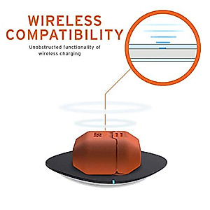 URBAN ARMOR GEAR UAG Compatible with AirPod Pro Case Full-Body Protective Soft-Touch Silicone Case with Detachable Carabiner, Standard Issue Silicone_001, Orange