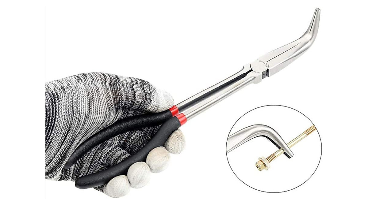 RUNIGOO 5 Piece Long Reach Plier Set for Tight Spaces