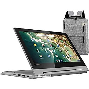 2021 Lenovo Chromebook Flex 11" 2-in-1 Convertible Laptop, 11.6-Inch HD Touch Screen, MediaTek MT8173C Quad-Core Processor, 4GB LPDDR3, 32GB eMMC, Webcam, Chrome OS /Legendary Accessories