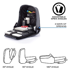 XDDesign Bobby Compact Print Anti-Theft Laptop USB Backpack Zebra (Unisex Bag)