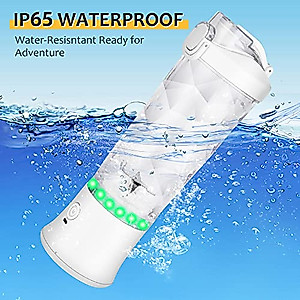 Portable Blender, Personal Blender for Shakes and Smoothies, Personal Smoothie Blender with USB Rechargeable, Strong Stainless-Steel Blades Fruit Mini Mixer for Home, Office, Travel