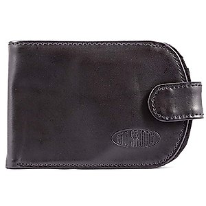 Big Skinny Women's Taxicat Leather Bi-Fold Slim Wallet, Holds Up to 25 Cards, Black