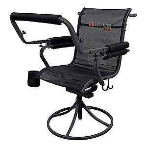NEXCAM® AXIS SC 360 Shooting Chair. First of its Kind Dual-axis Swivel and Tilting Shooting Chair with Rail. Patent Pending