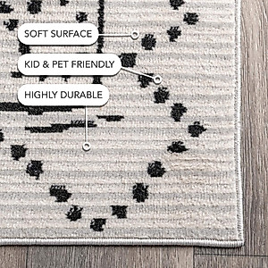 nuLOOM Mila Moroccan Diamond Trellis Area Rug, 7x9, Grey