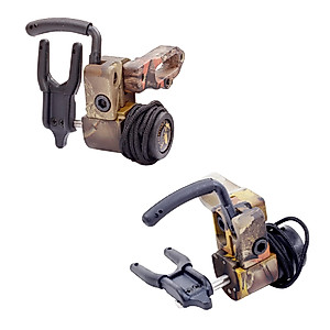 Archery Drop Away Arrow Rest Aluminum Alloy Arrow Rest for Compound Bow Hunting Accessory Right Hand Left Hand (Right, Charcoal Grey)