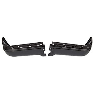 HECASA Rear Bumper End Face Bar Compatible with 2009-2014 Ford F150 Styleside Black Driver Passenger Side W/O Sensor Hole Replacement For FO1102375-2 Packages