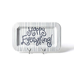 HAPPY EVERYTHING! Stone Skinny Stripe Mini Rectangle Platter