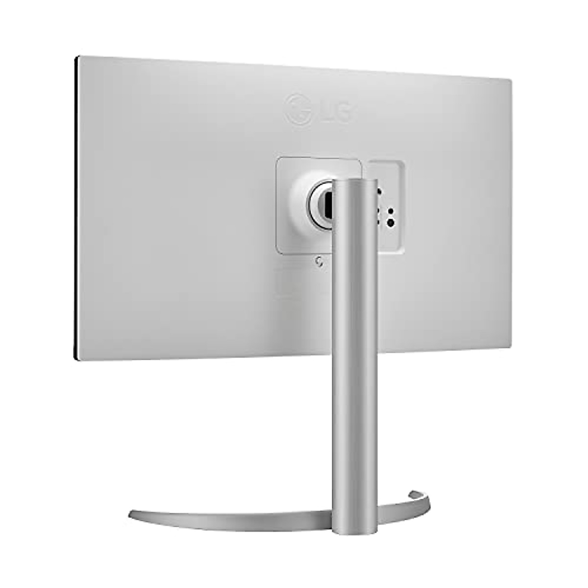 LG 27UP650-W Monitor 27” UHD (3840 x 2160) IPS Display, VESA DisplayHDR 400, DCI-P3 95% Color Gamut, 3-Side Virtually Borderless Display, Height/Pivot/Tilt Adjustable Stand – Silver