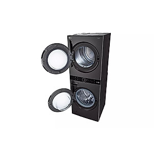 Single Unit LG WashTower™ with Center Control™ 4.5 cu. ft. Front Load Washer and 7.2 cu. ft. Front Load Ventless Dryer - WKHC202HBA