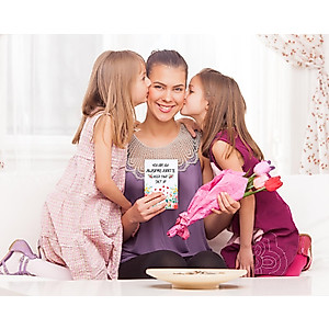 FLYAB Mothers Day Card for Aunt Auntie Funny Aunt Mothers Day Card from Niece Nephew You Are an Awesome Auntie Gift Card Happy Mother's Day Card with Envelope Birthday Gift Cards for Aunt Auntie