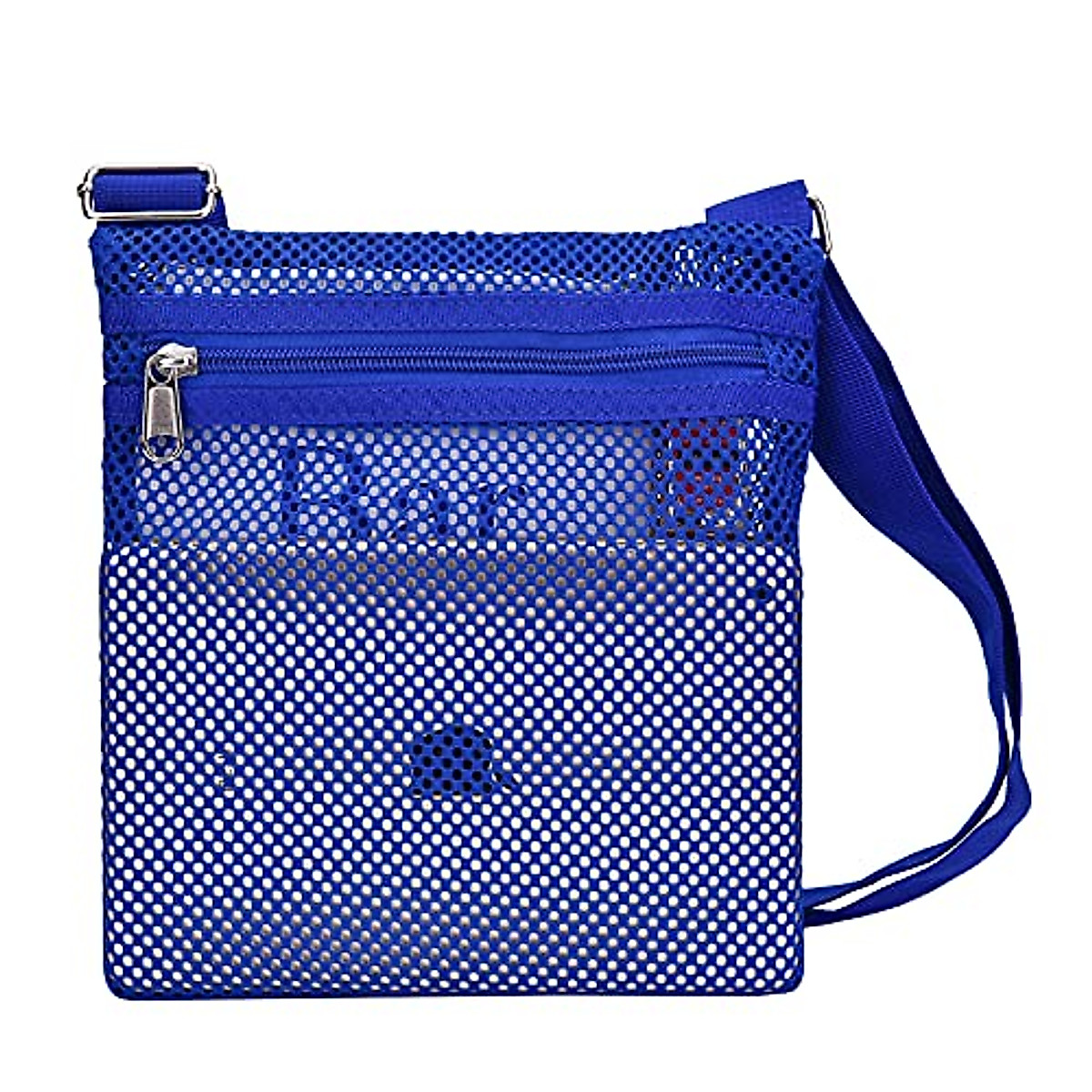 GreenPine USPECLARE Heavy Duty Semi-Transparent Mesh Purse, See Through Mesh Crossbody Bag