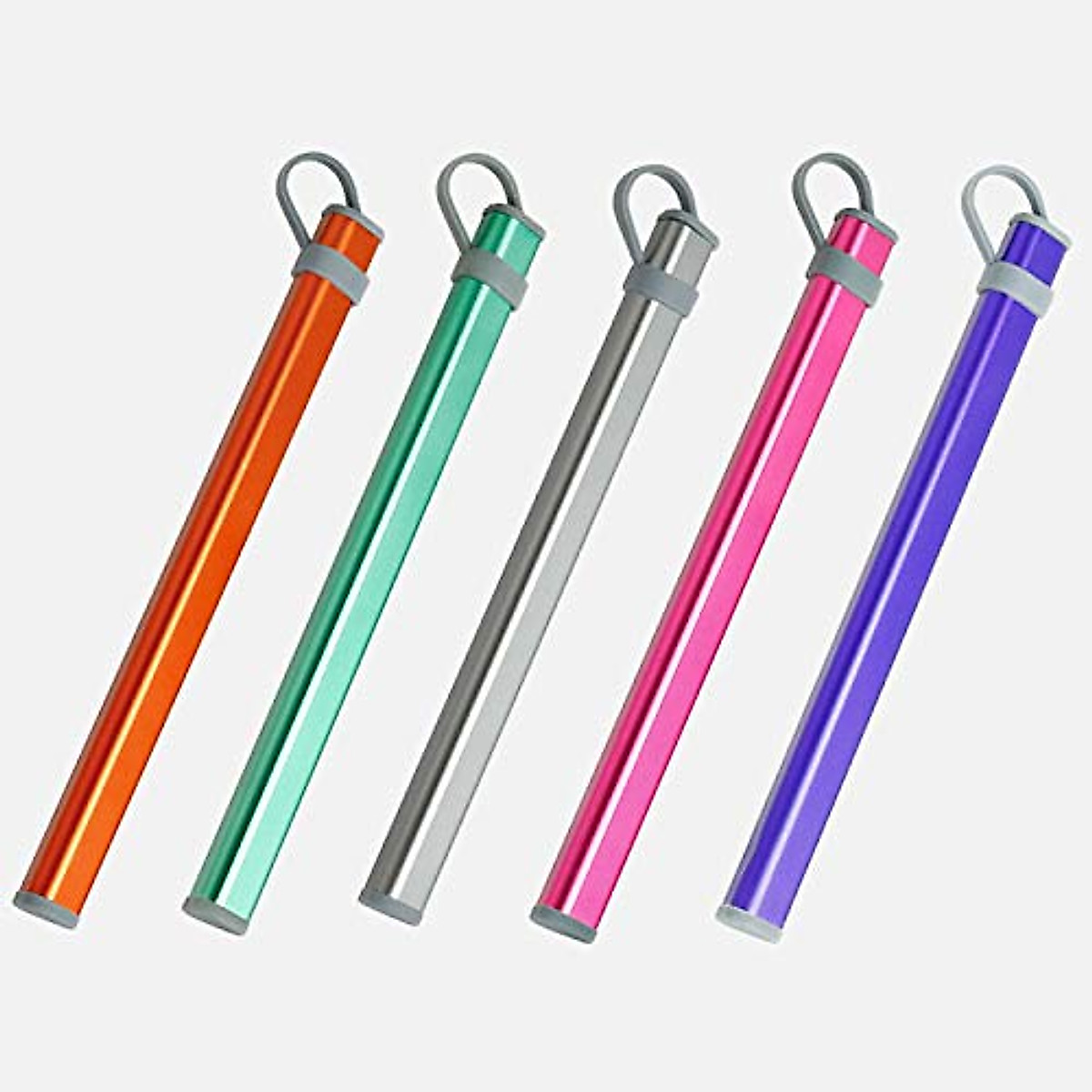 Chopsticks Tubes Aluminum Box Case for Titanium Chopsticks Box Without Chopsticks Gray