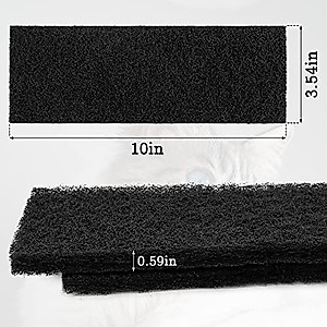 Pack 10 Carbon Filters Compatible with Litter,Activated Replacement Carbon Filters for All Models, Cat Litter Box Filters Eliminate Odors and Damp from Pets and Keep Home Fresh (Black 10)
