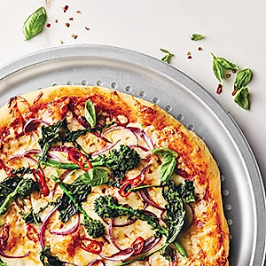 Anolon Pro-Bake Aluminized Steel Bakeware Set, Includes Cookie Pans, Loaf and Pizza Pan, 4 Piece - Silver