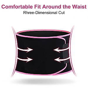 GULANNE Waist Trainer for Women & Man，Sweat Band Waist Trainer Belt，Waist Trimmer Weight Loss Workout Fitness Waist Wrap Belt (S)