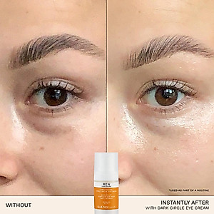 REN Clean Skincare Radiance Brightening Dark Circle Eye Cream - Lightweight & Hydrating, Helps to Even Skin Tone, Lifts & Improves the Appearance of Firmness, Suitable for Sensitive Skin