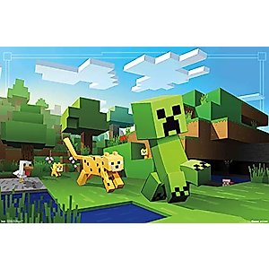 Trends International Minecraft Ocelot Chase Wall Poster 22.375" x 34"