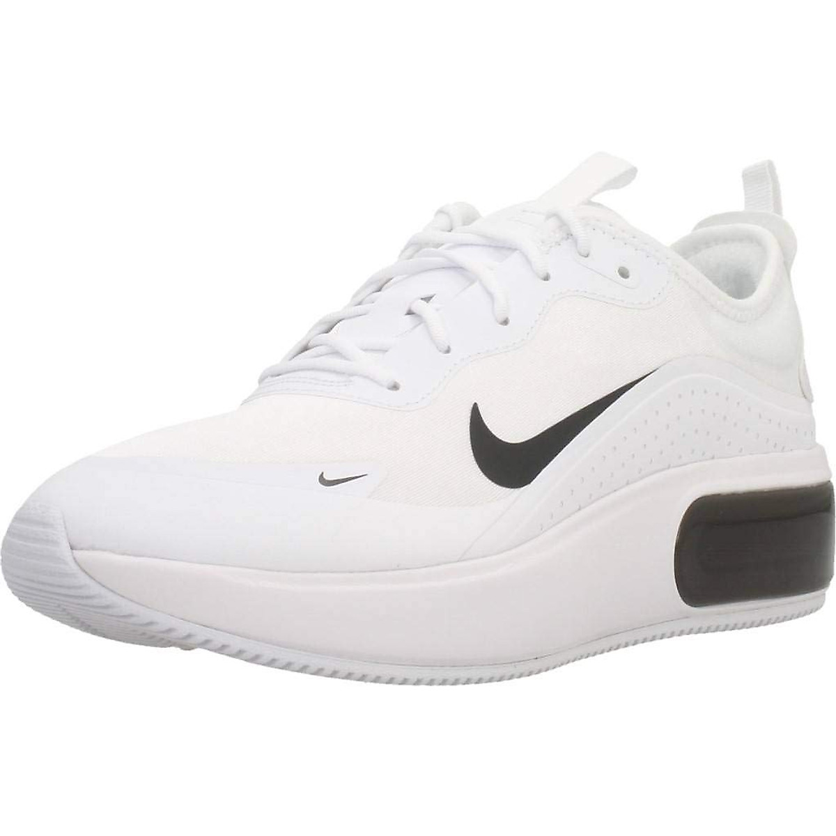 NIKE Women's Running Shoe, White Black, 7.5 US