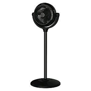 Lasko S08600 Compact Power Pedestal Fan, 34", Black