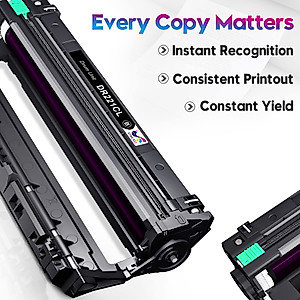 ONLYU Remanufactured Drum Unit Replacement for Brother DR221CL DR-221CL DR221 DR 221 CL for Brother MFC-9130CW MFC-9330CW HL-3170CDW HL-3180CDW HL-3140CW MFC-9340CDW DCP-9020CDN Printer (4 Pack)