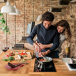 Ceramic Spoon Rest, Cooking Spoon Holder for Kitchen Counter/Stove Top/Dining Table Modern Farmhouse Decorative, Large (Red)