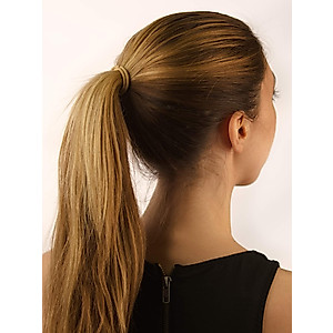 Cyndibands Elastic Hair Ties - Ash Blonde - 24 Count, 4mm x 1.75 Inch Diameter Ponytail Holders