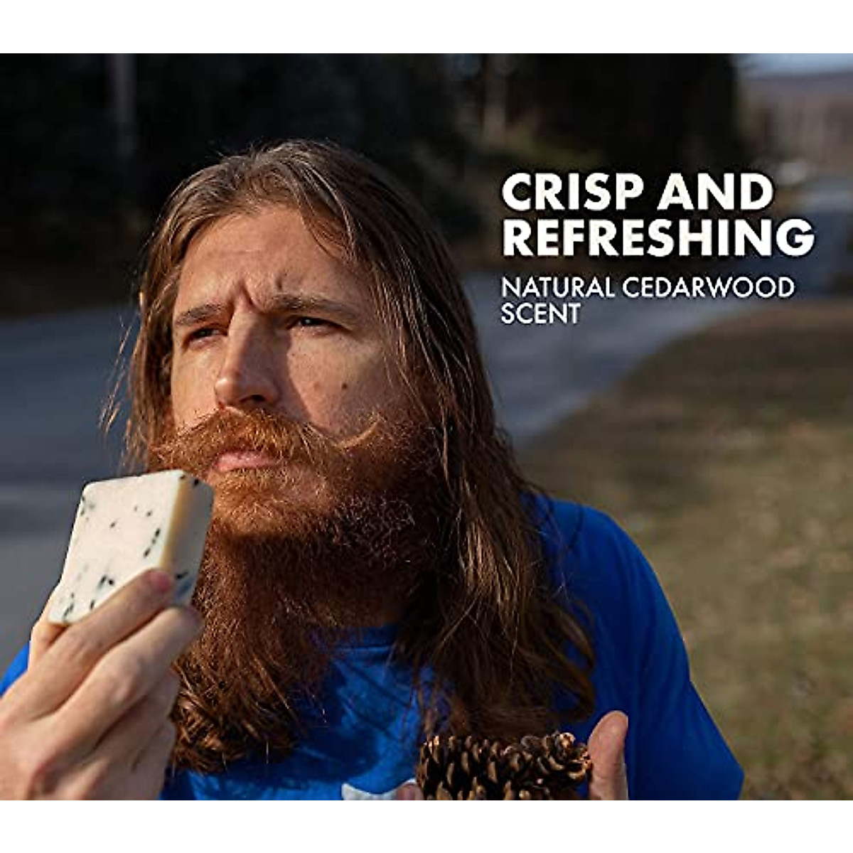 Happy Nuts Bundle - One tube of Happy Nuts Sweat Defense and Odor Control - Comfort Cream Lotion for Men and One Bar of Happy Nuts Man Slab Bar Soap - Natural Men's Bar Soap for Men with Cedarwood